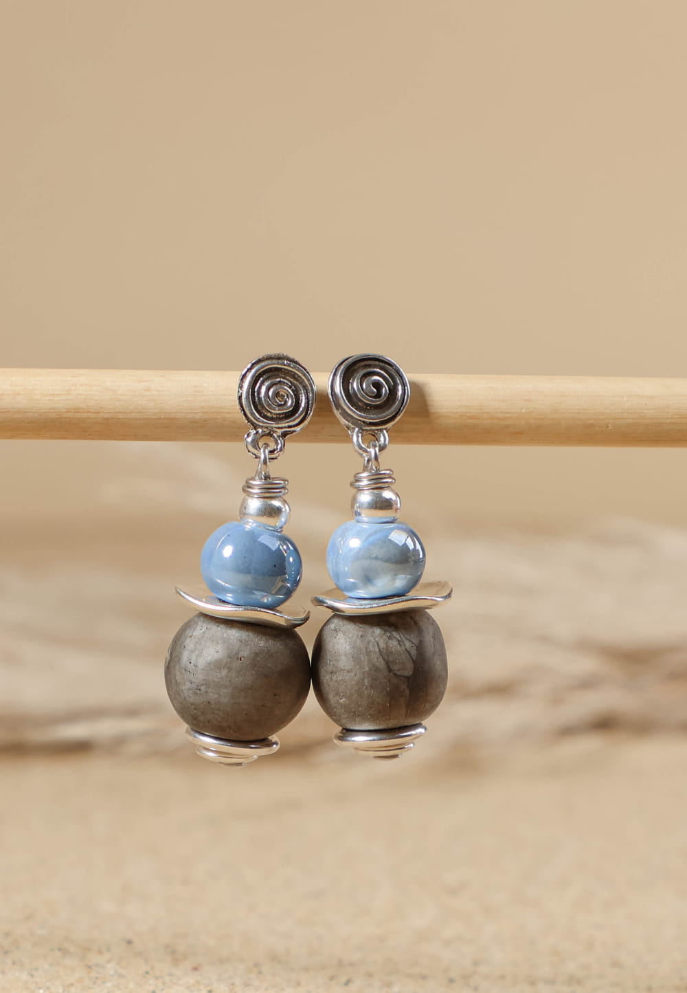 Boucles d'oreilles femme pendantes : DOUHET - Retour de plage